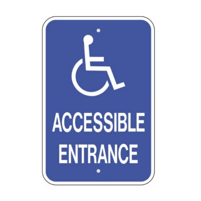 Handicap - Accessible Entrance sign