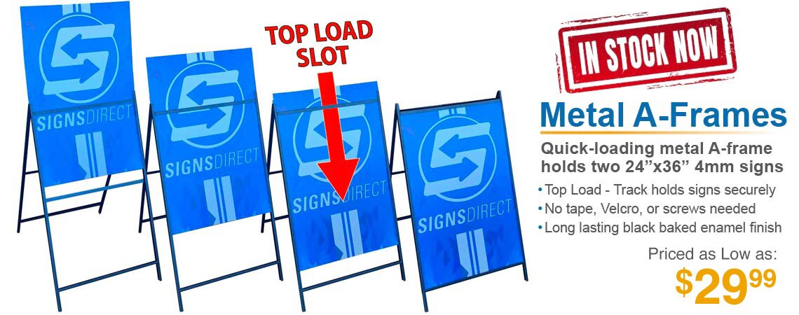 SignsDirect | Supplier of Sidewalk Sign Stands, A-Frame Sign holders ...