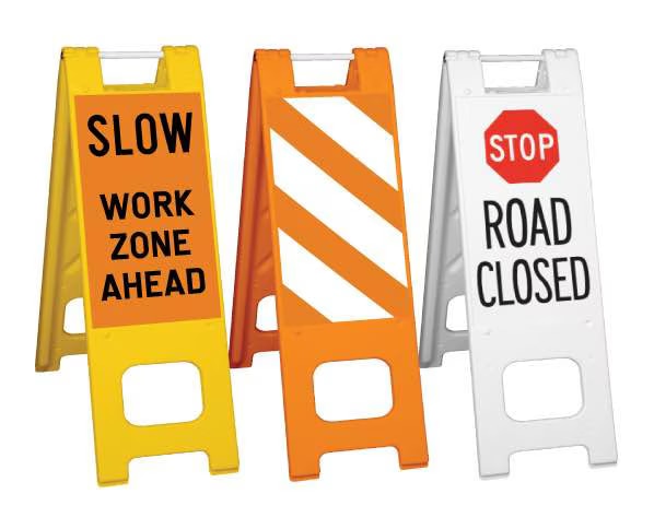 Narrowcade Sidewalk Sign Stand - outdoor durable plastic a-frame stands