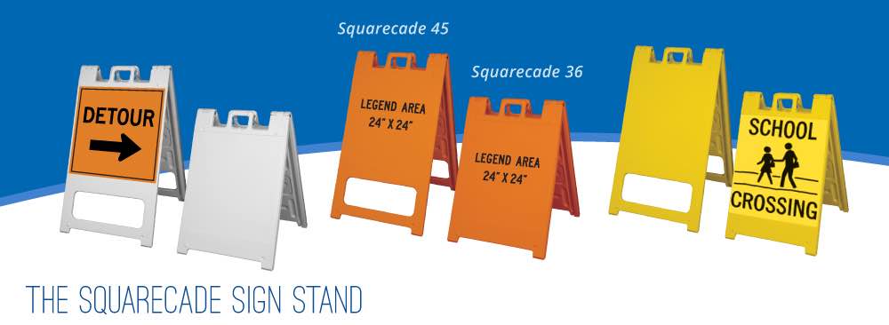 The squarecade a-frame sign stand by plasticade (a division of American ...