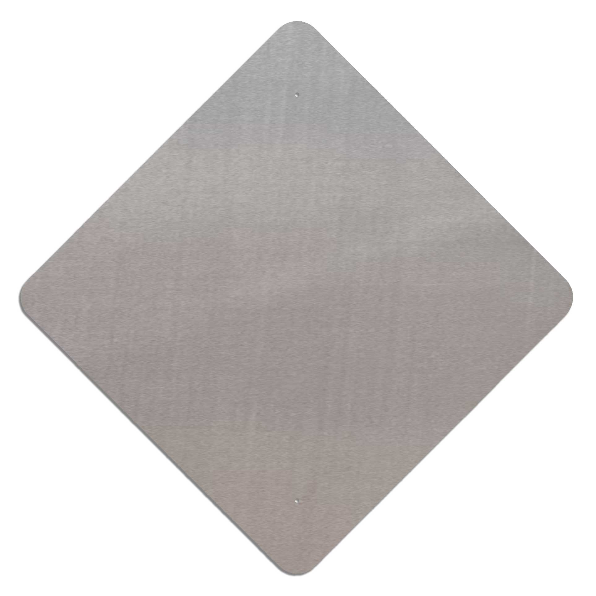 30"x30" Diamond Shaped Bare .080 Aluminum Sign Blank