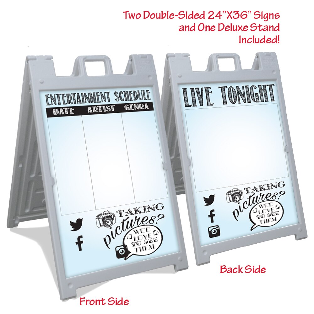 Gray Signicade Deluxe with two Entertainment signs v001