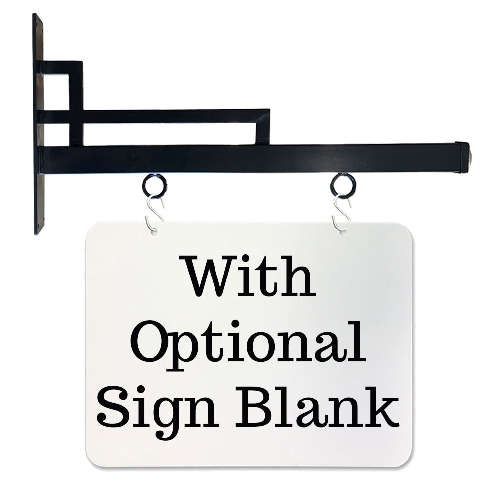 24" Modern Craftsman Style Hanging Sign Bracket