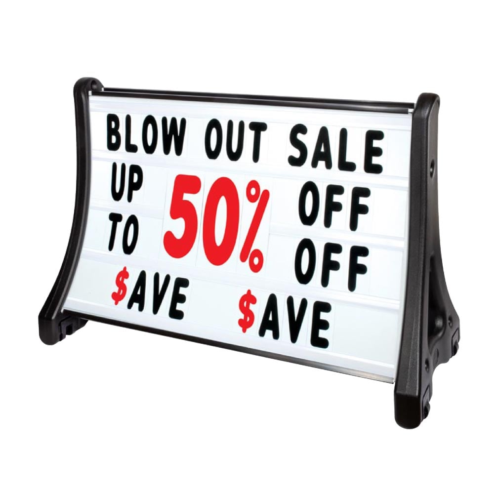 Uni-Leg QLA Deluxe Roadside Message Board 48x36