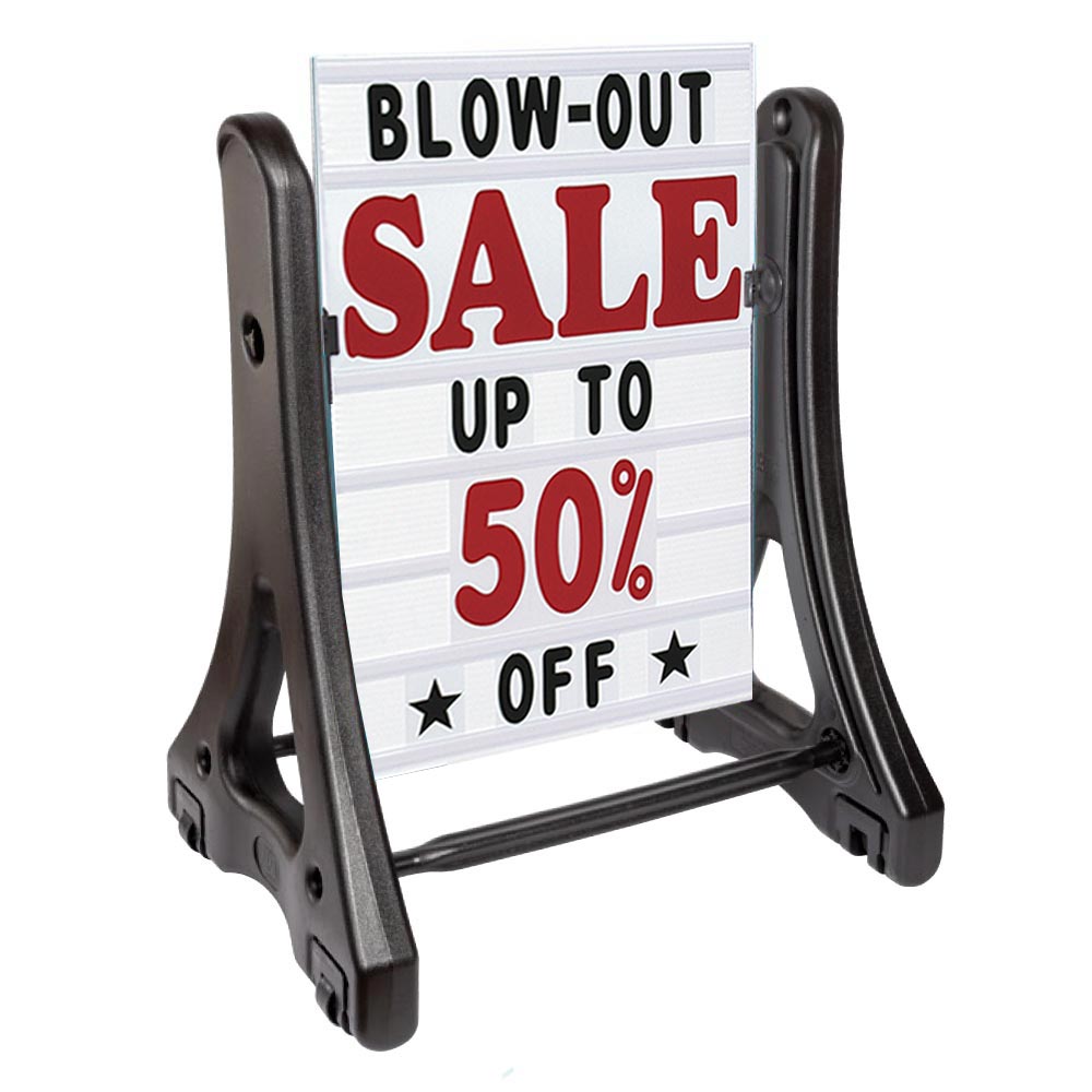 Uni-Leg Deluxe Sidewalk Swinger Changeable Message Sign