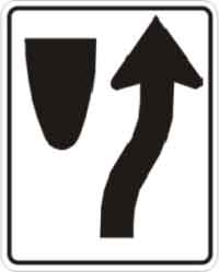 Keep Right Symbol sign