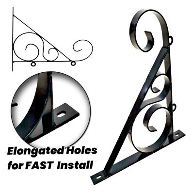 Metal Scroll Sign Brackets