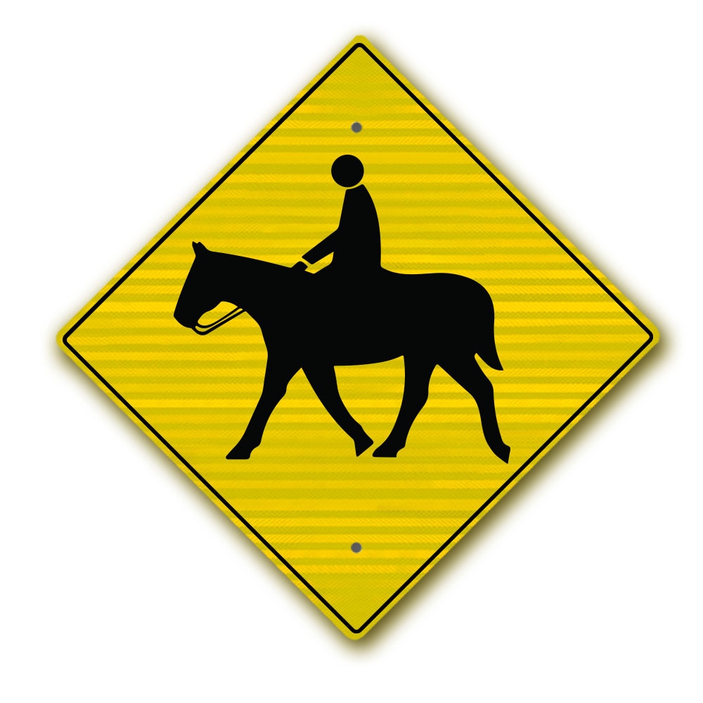 30"X30" Equestrian Crossing Symbol sign