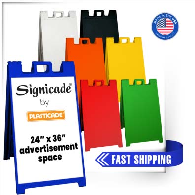 The Signicade and Signicade Deluxe are A-frame sign stands by ...