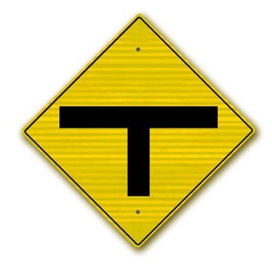 30"X30" T Symbol sign