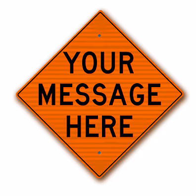 Orange Danger Sign