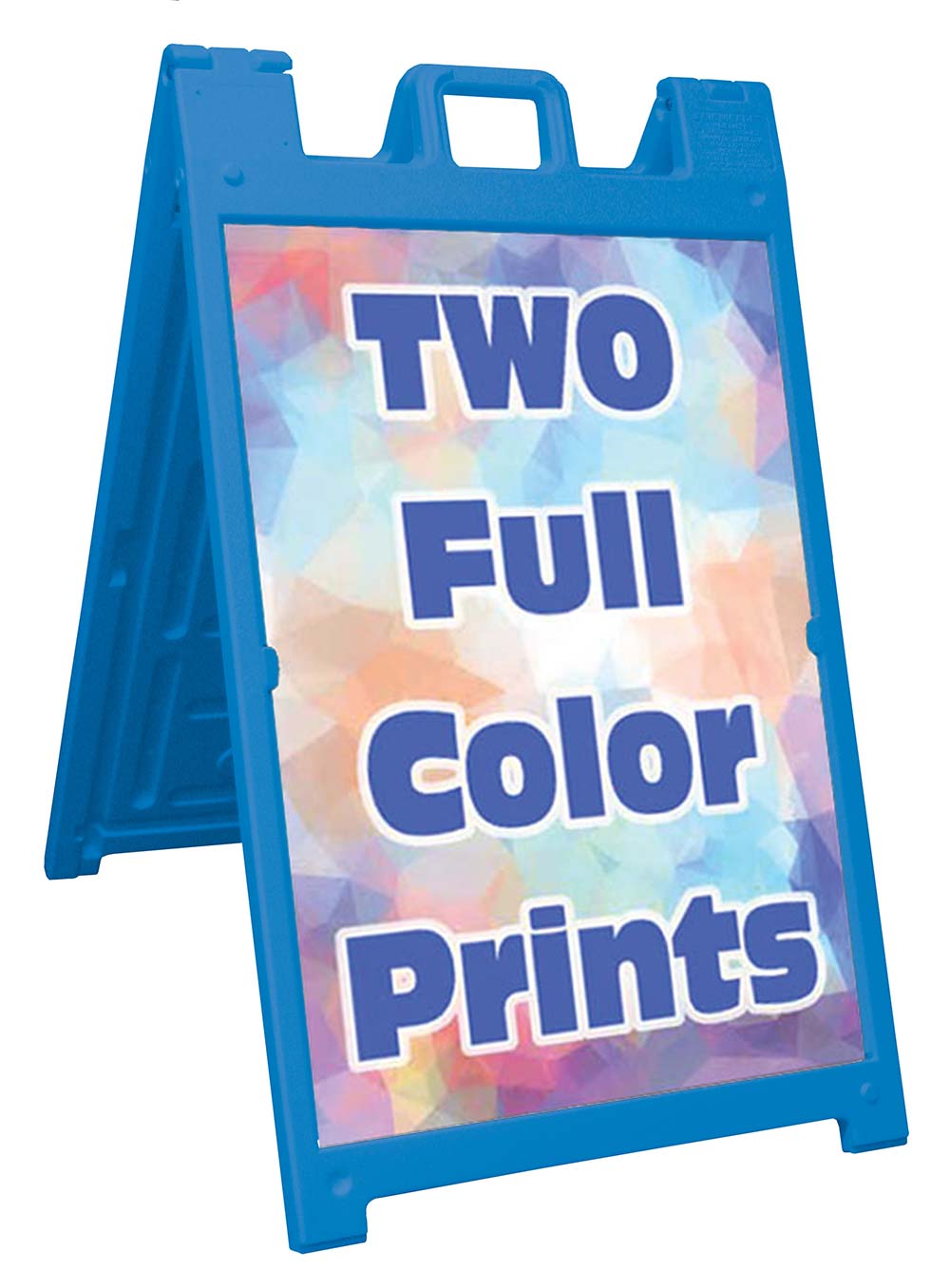 Blue Signicade Deluxe with two 4mm 24"x36" signs