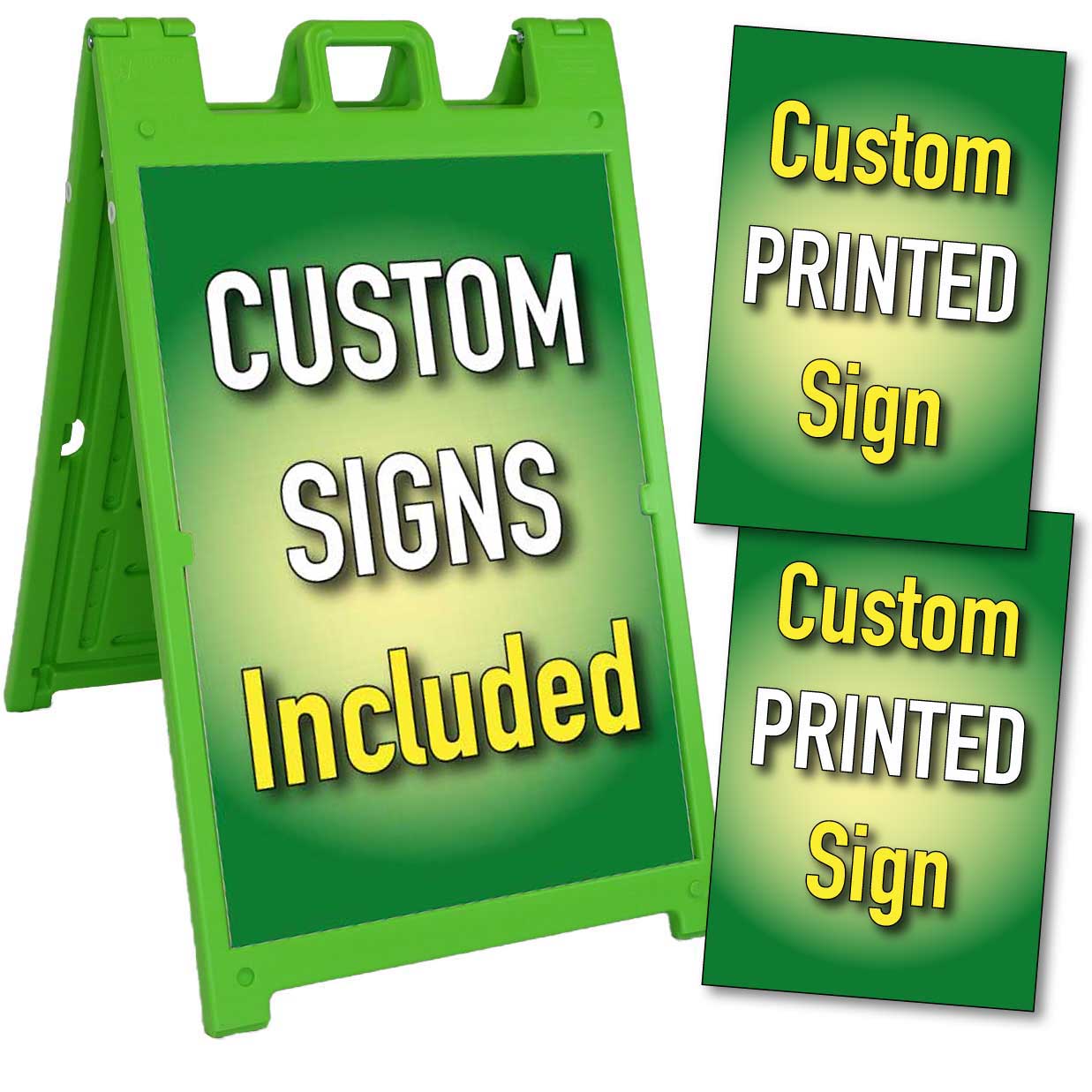 TWO custom 4mm corrugated plastic signs that are compatible with the ...
