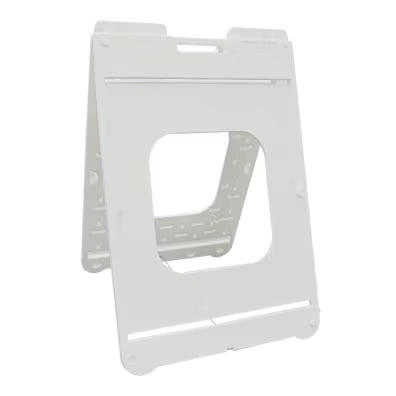 Simpo Sign II with Rider Portable Sign Stand - WHITE